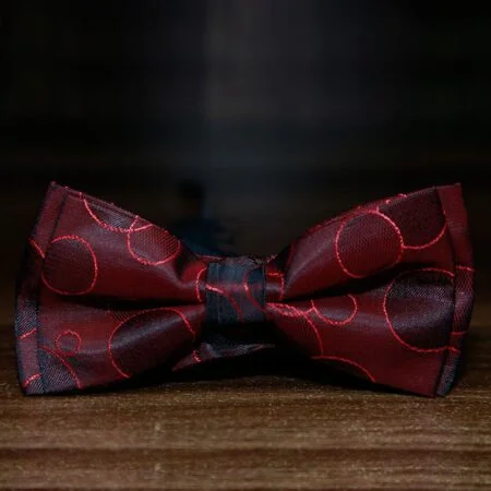 Classy Red Pattern Bow Tie | Premium Mens Bow Ties