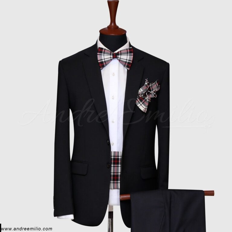 Buy Custom Black Suits for Men - Fit Guarantee - Andre Emilio