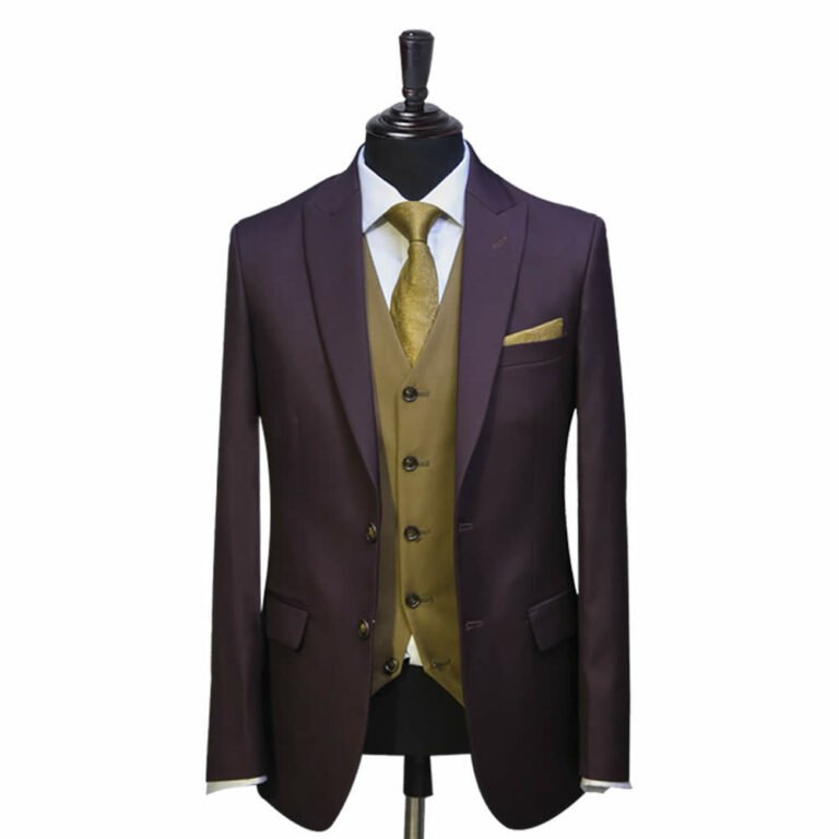 Special 25% Discount on Mens Plum Suit By Andre Emilio