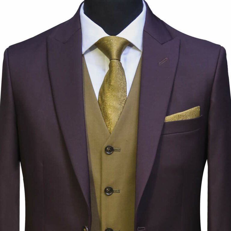 Special 25% Discount on Mens Plum Suit By Andre Emilio