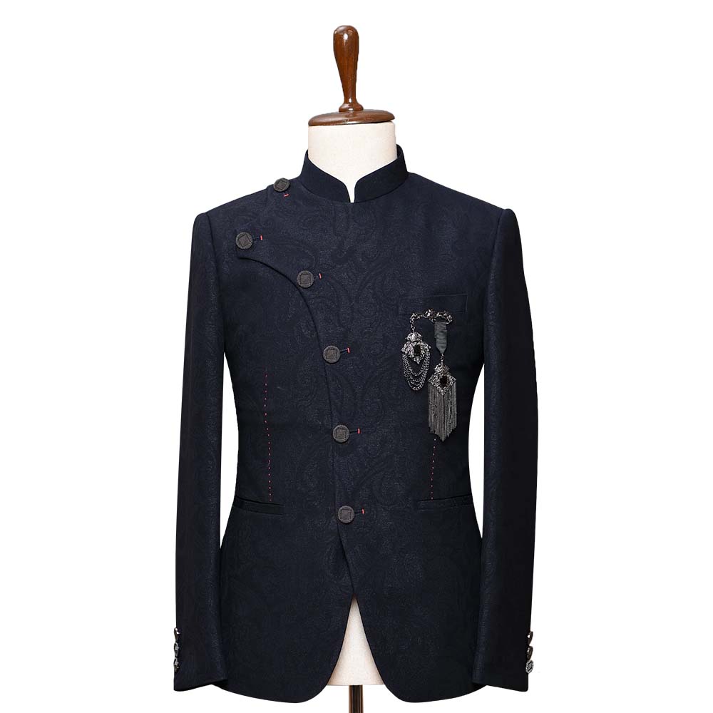 Buy Blue Texture Luxury Suit Luxury Wear Free Shipping