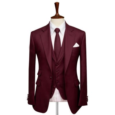 Buy Maroon Suit For Wedding by Andre Emilio | Free Shipping