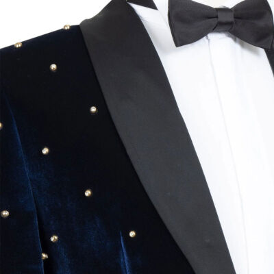 Buy Blue Tuxedo Jacket By Andre Emilio Free Shipping