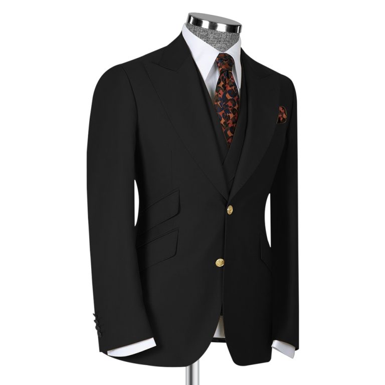 Buy Custom Black Suits for Men - Fit Guarantee - Andre Emilio
