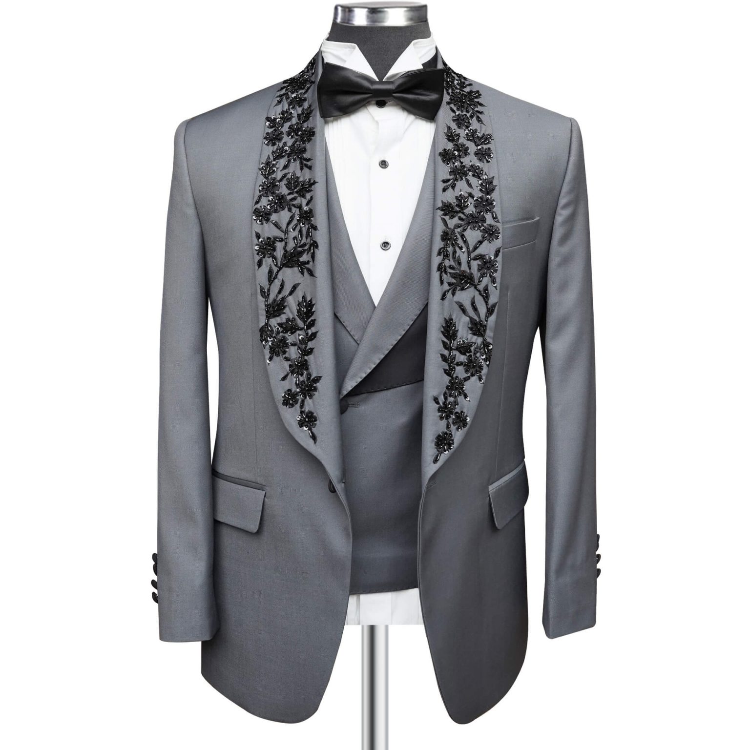 Buy Custom Grey Tuxedo Suits - Free Shipping | Andre Emilio