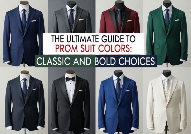 Guide to Prom Suit Colors: Classic and Bold Choices